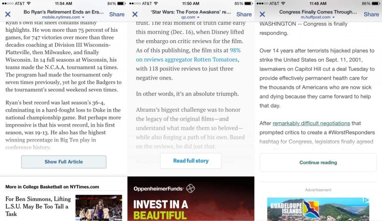Publishers: Introducing Taboola’s ‘Read More’ for Mobile