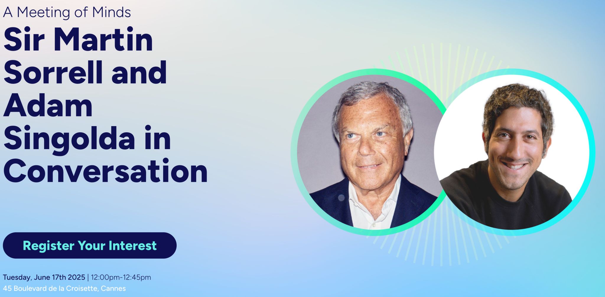 Adam Singolda to Join Sir Martin Sorrell at Cannes for a Discussion on ...